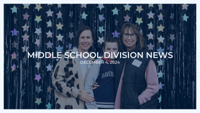 Middle School Division News: Dec. 4, 2024 | News | The Winston School